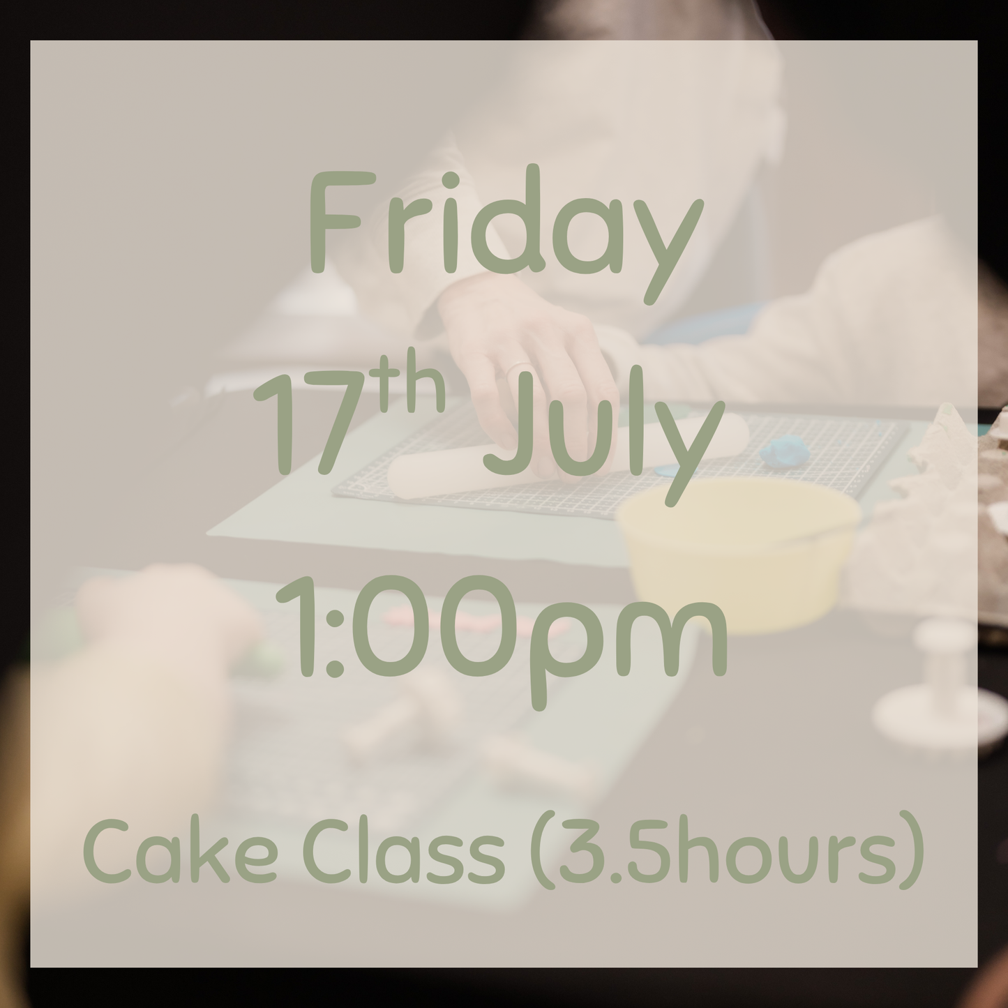 KidsFest Cake Class- Friday 17th July, 1pm – Meraki Cake Design